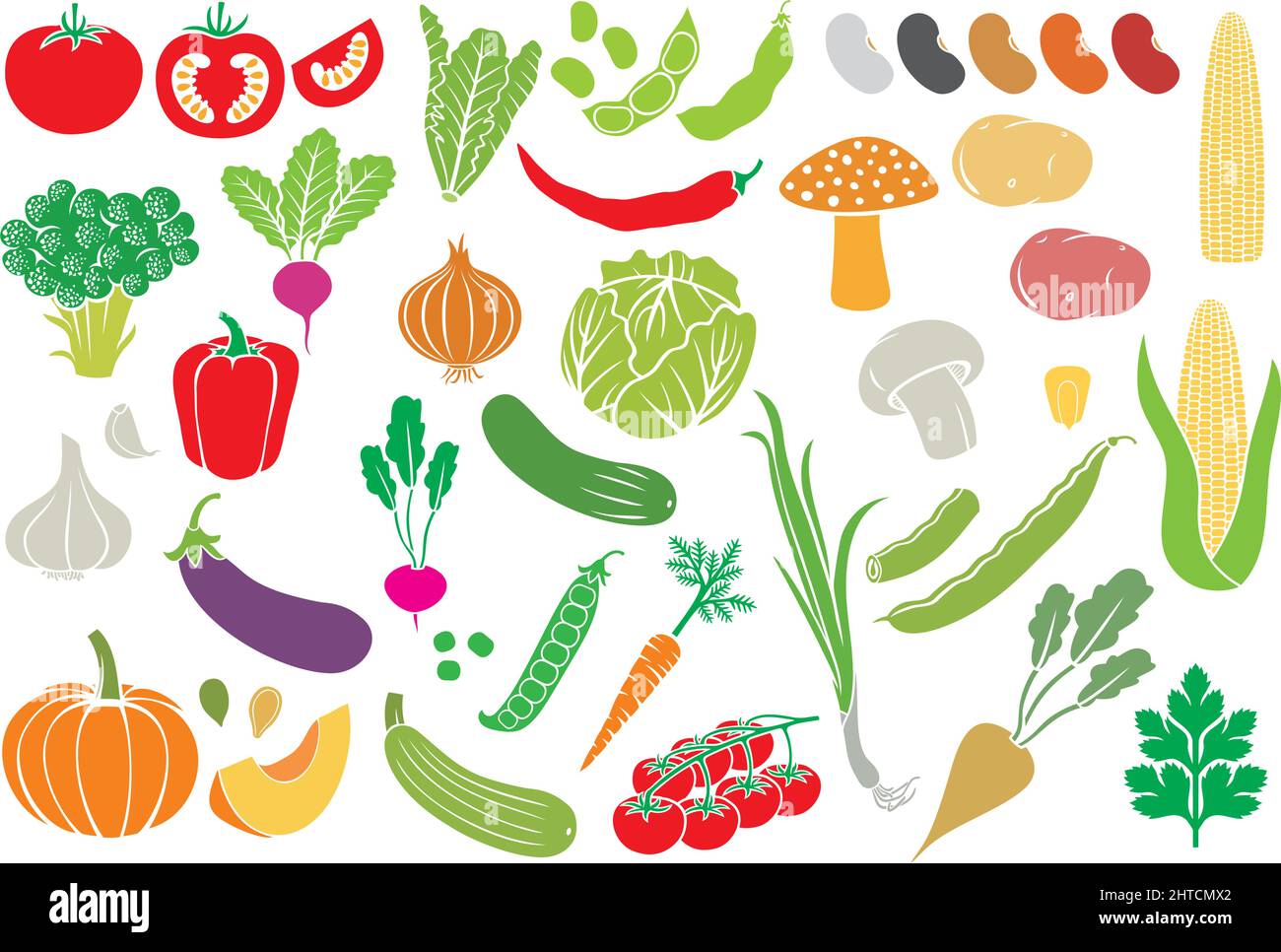 Vegetables icon set (vector collection Stock Vector Image & Art - Alamy