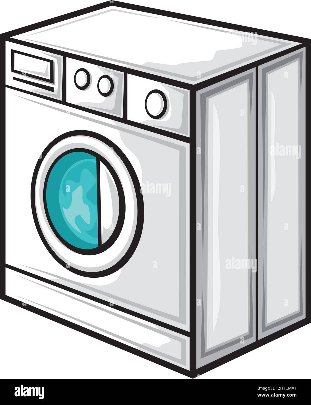 Washing machine vector illustration Stock Vector Image & Art - Alamy