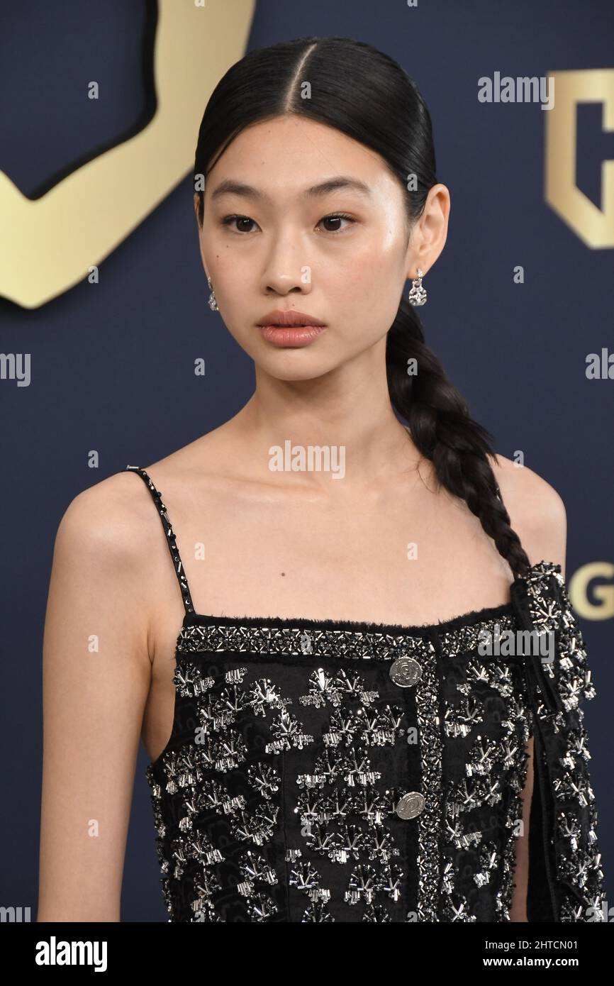 HoYeon Jung arrives at the 28th Screen Actors Guild Awards held at the ...