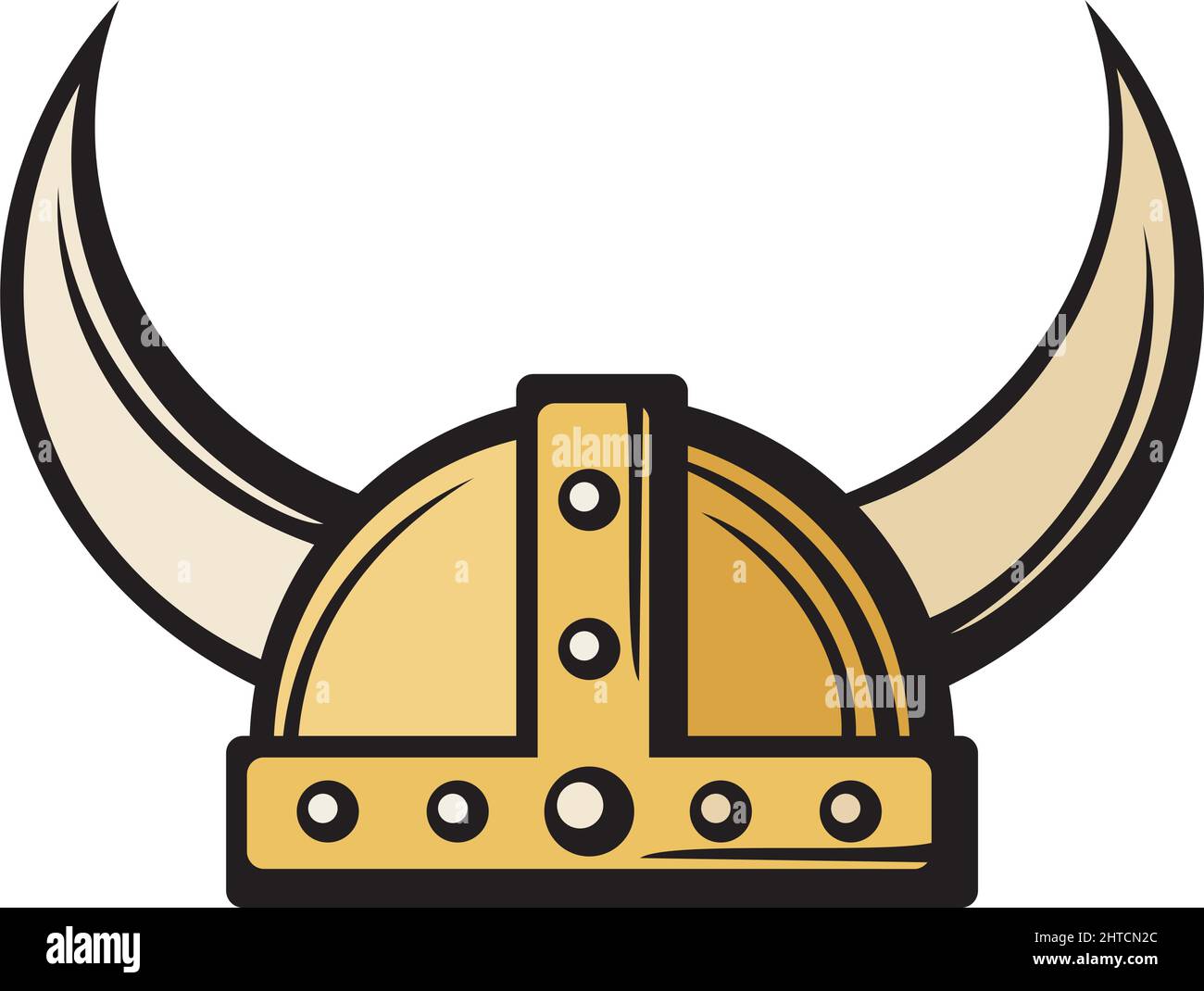 Viking Helmet Vector Illustration Stock Vector Image & Art - Alamy