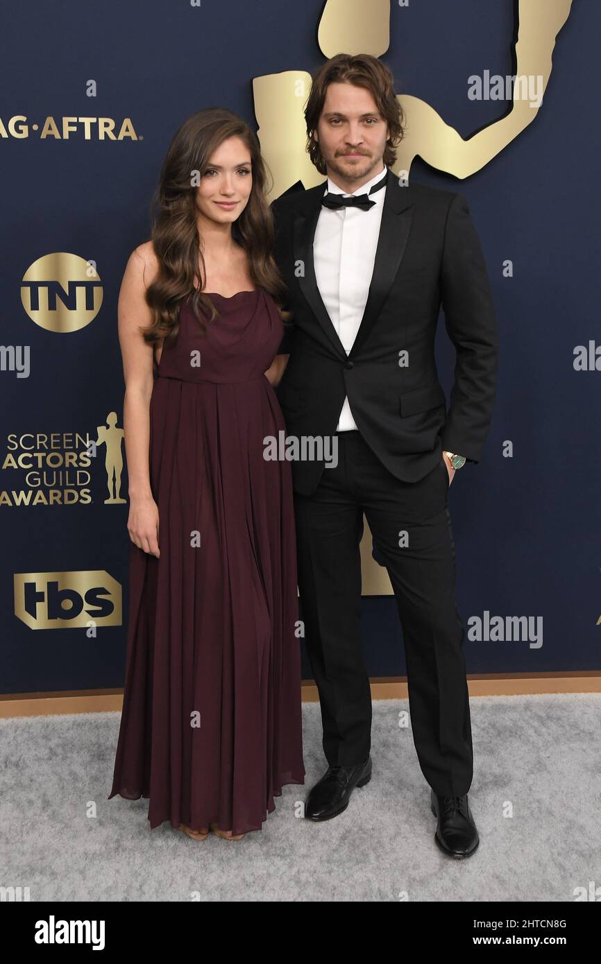 Bianca Rodrigues and Luke Grimes arrive at the 28th Screen Actors Guild ...