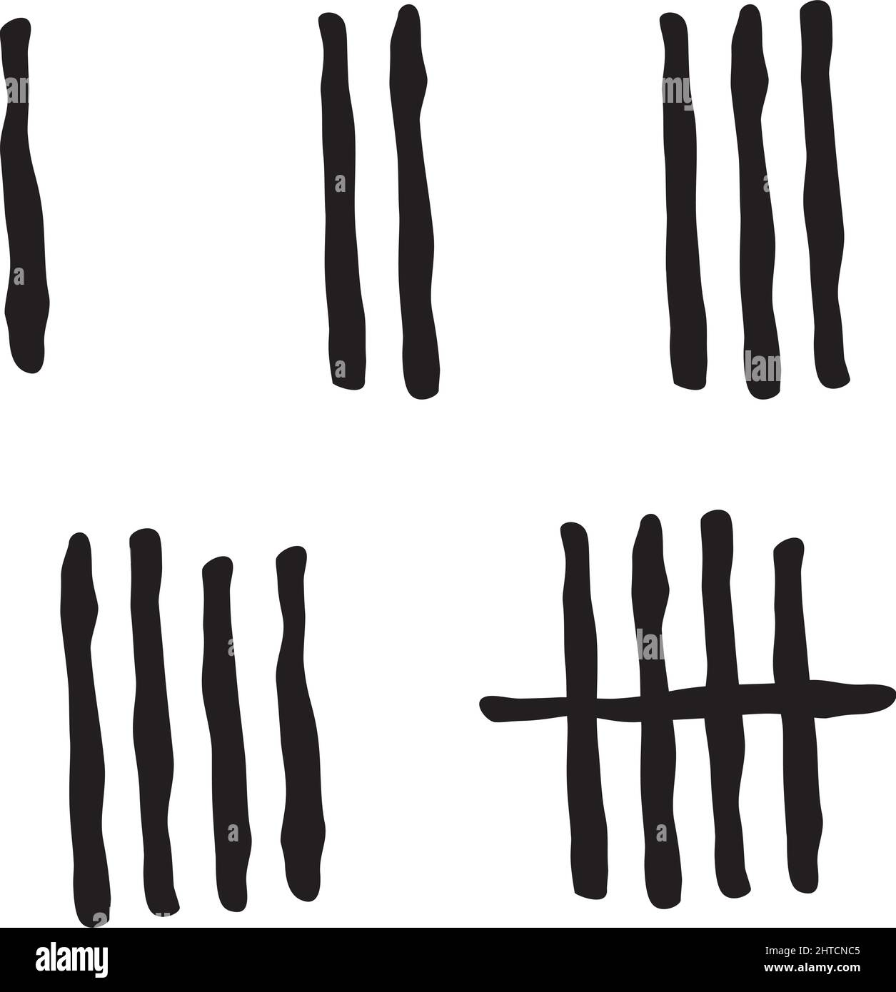 Tally marks count vector illustration Stock Vector Image & Art - Alamy