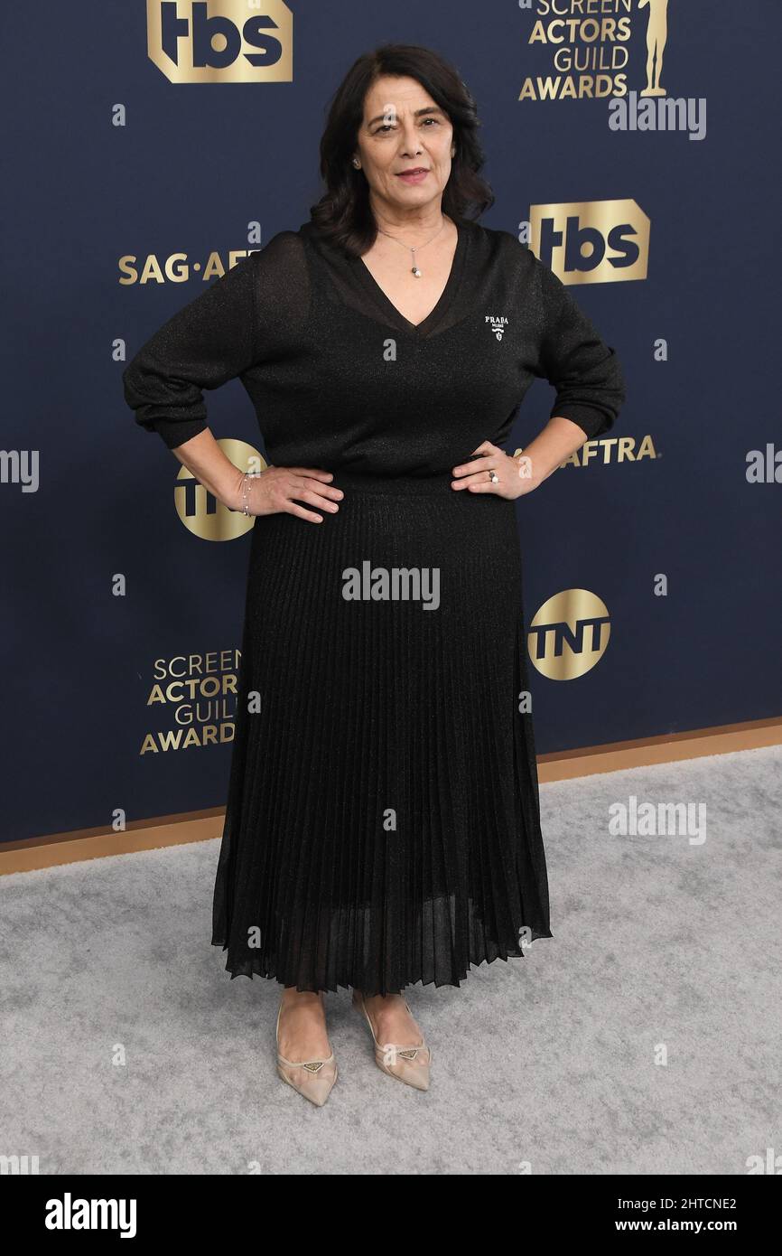 Hiam Abbass arrives at the 28th Screen Actors Guild Awards held at the ...
