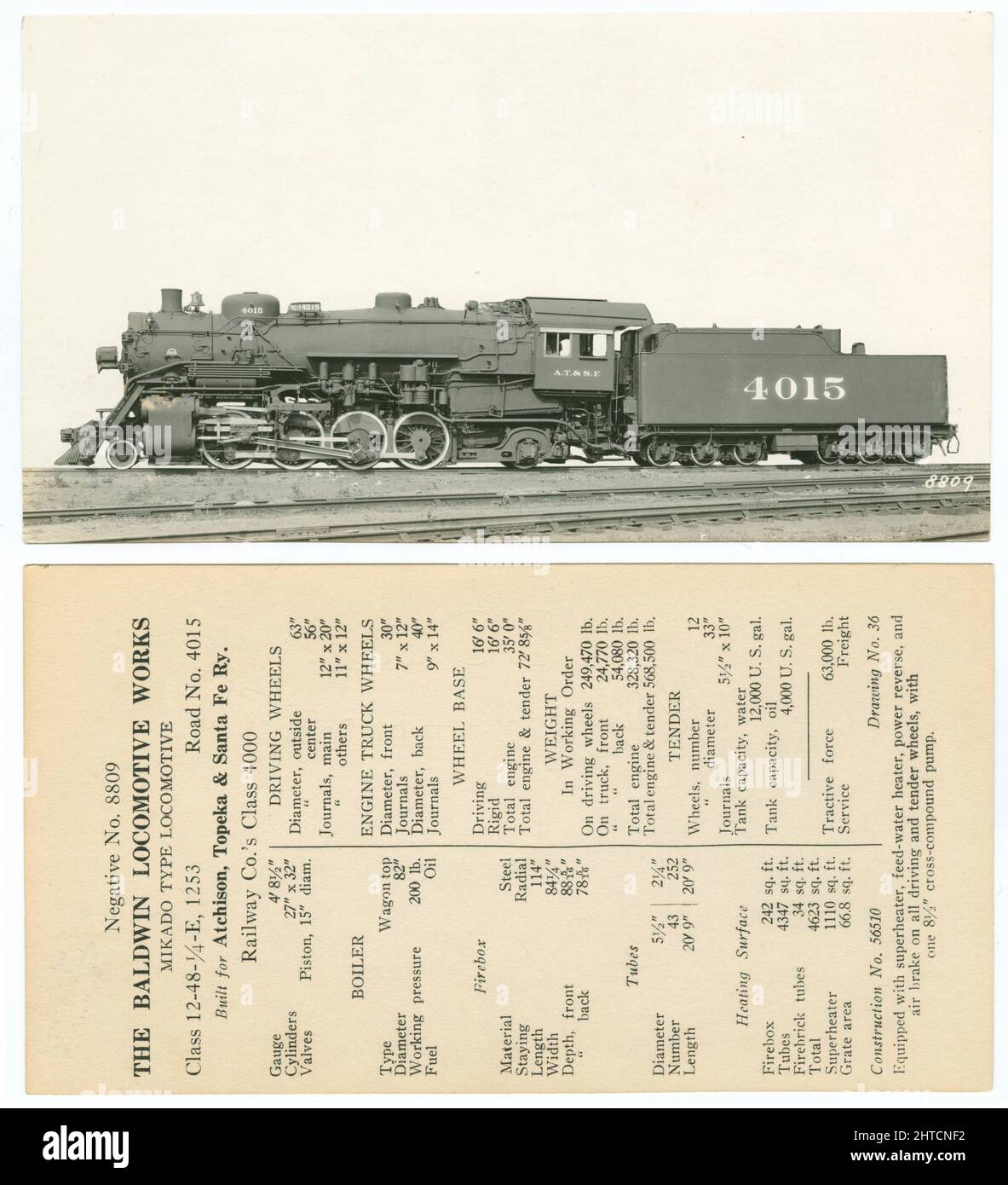 Vintage book page with an old train and technical details Stock Photo ...