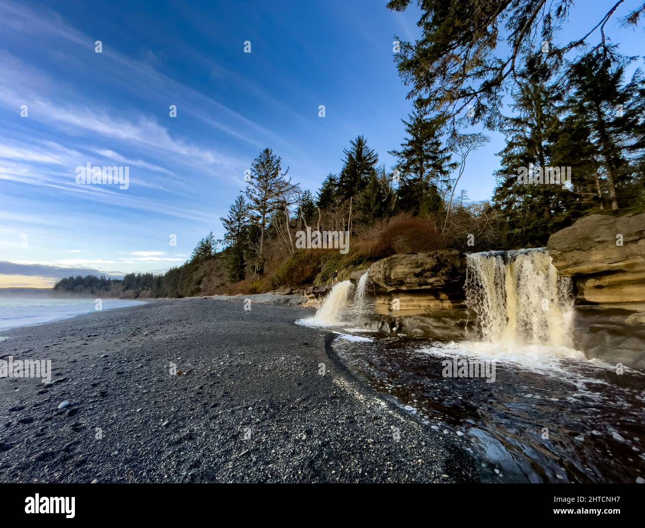 Beautiful summer day at the Sandcut Beach in Vancouver Island, BC ...
