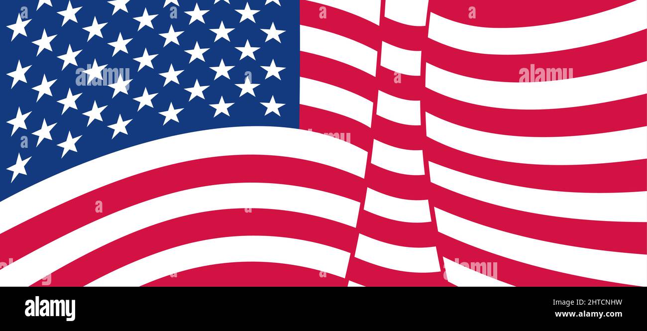 USA flag vector illustration Stock Vector Image & Art - Alamy