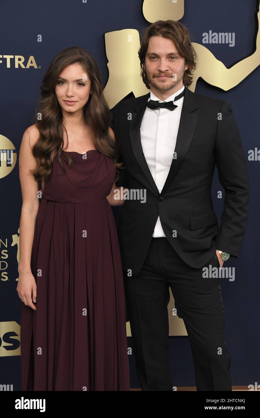 Bianca Rodrigues and Luke Grimes arrive at the 28th Screen Actors Guild ...