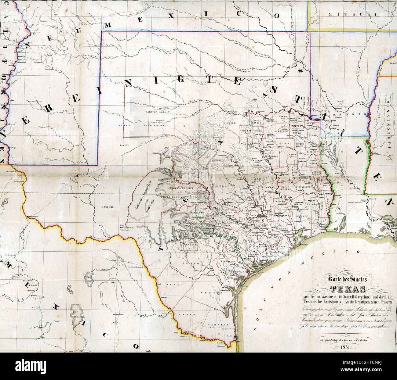 German States Map 1850