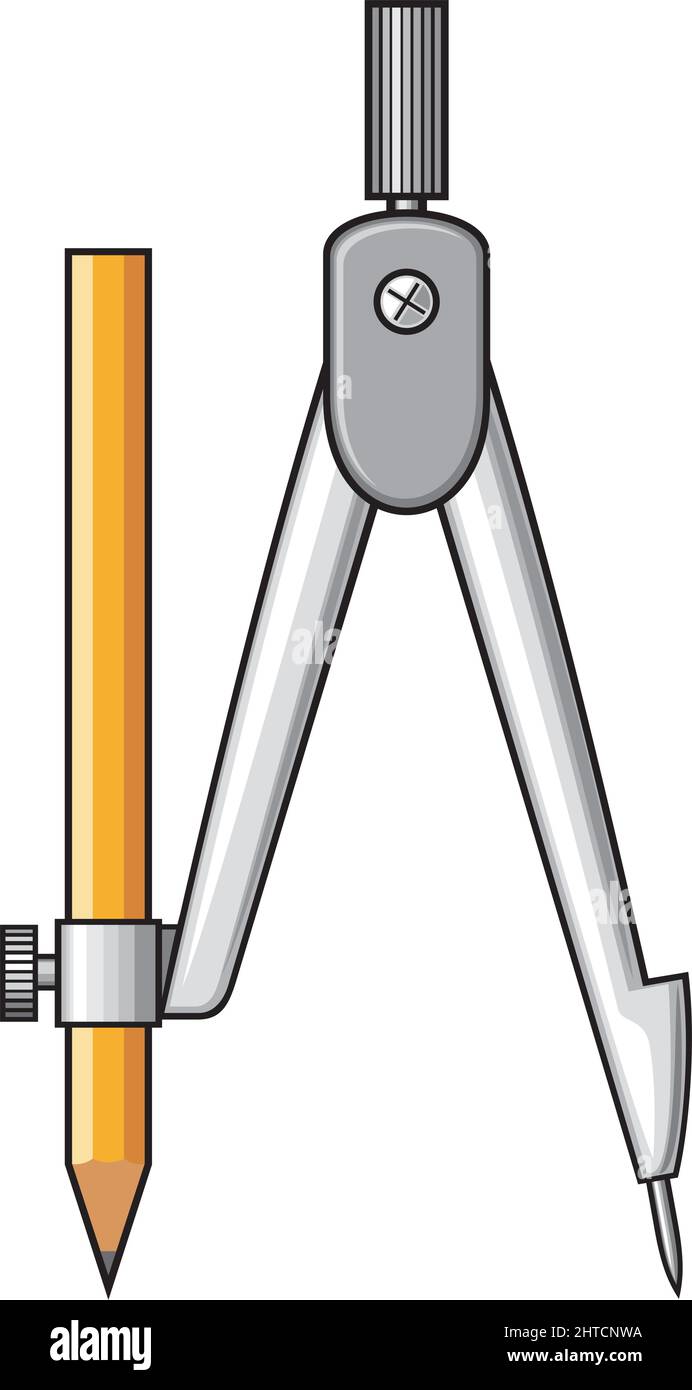 School compasses vector illustration Stock Vector Image & Art - Alamy