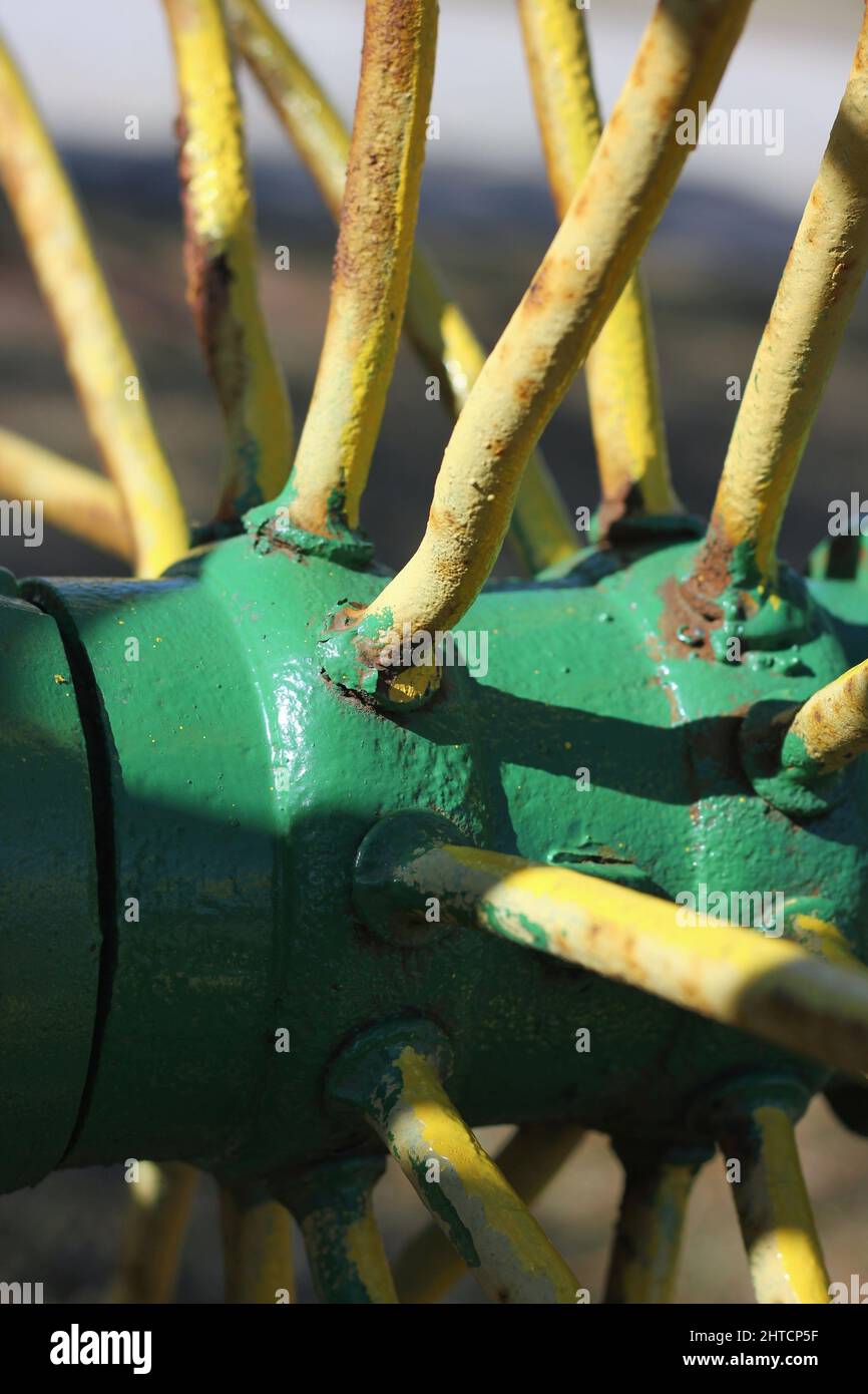 Vintage heavy duty farm tractor wheel and spokes Stock Photo - Alamy