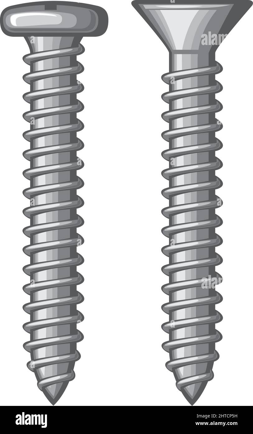 Vector illustration of screws Stock Vector Image & Art - Alamy