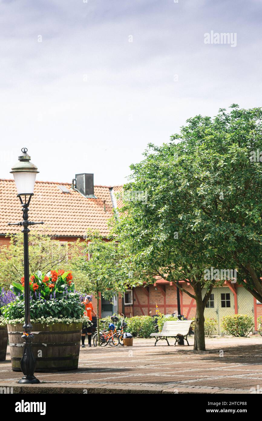 old town with village square Stock Photo - Alamy