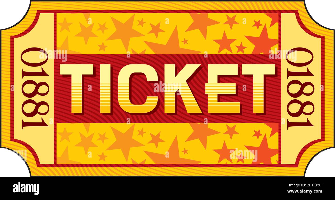 Ticket vector illustration Stock Vector Image & Art - Alamy