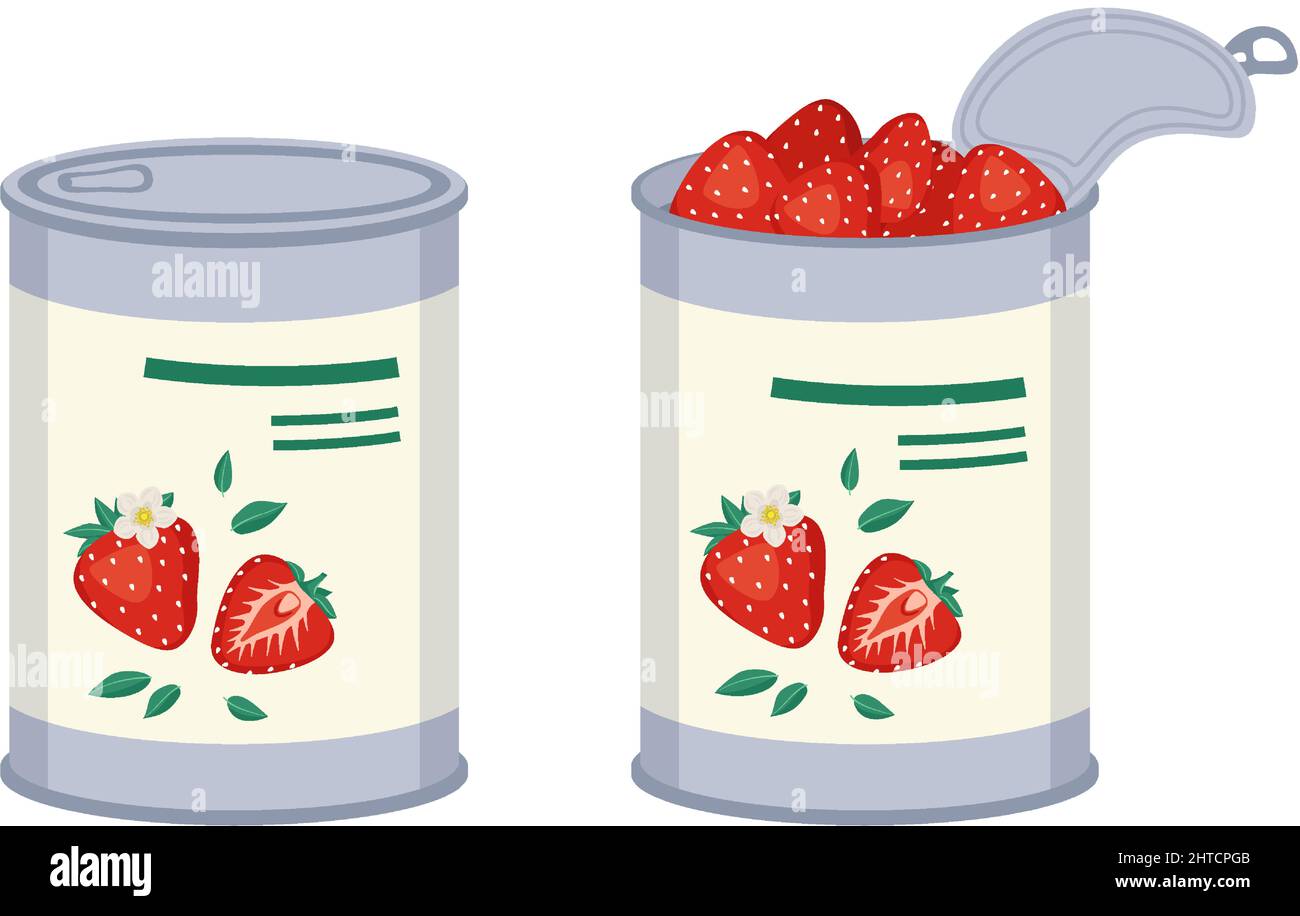 Red fruit in open Stock Vector Images - Alamy