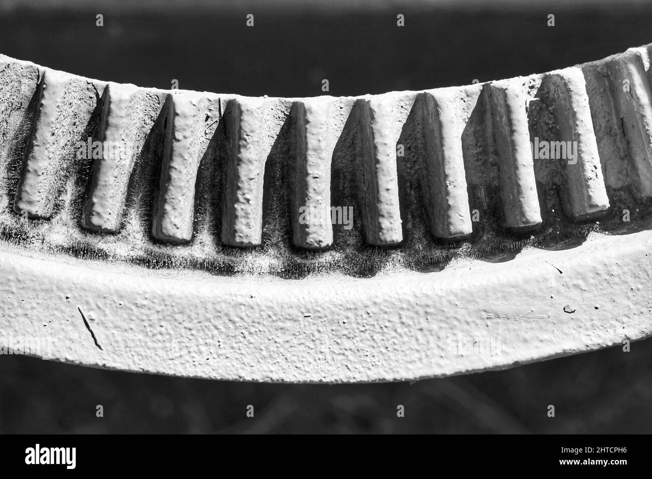 Simple mechanical machine concept on a vintage heavy duty industrial ...