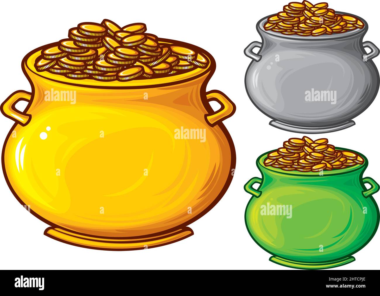 Pot Of Gold Coins Clipart