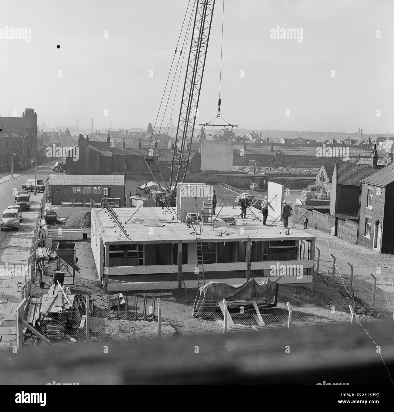 Building site in slums Black and White Stock Photos & Images - Alamy