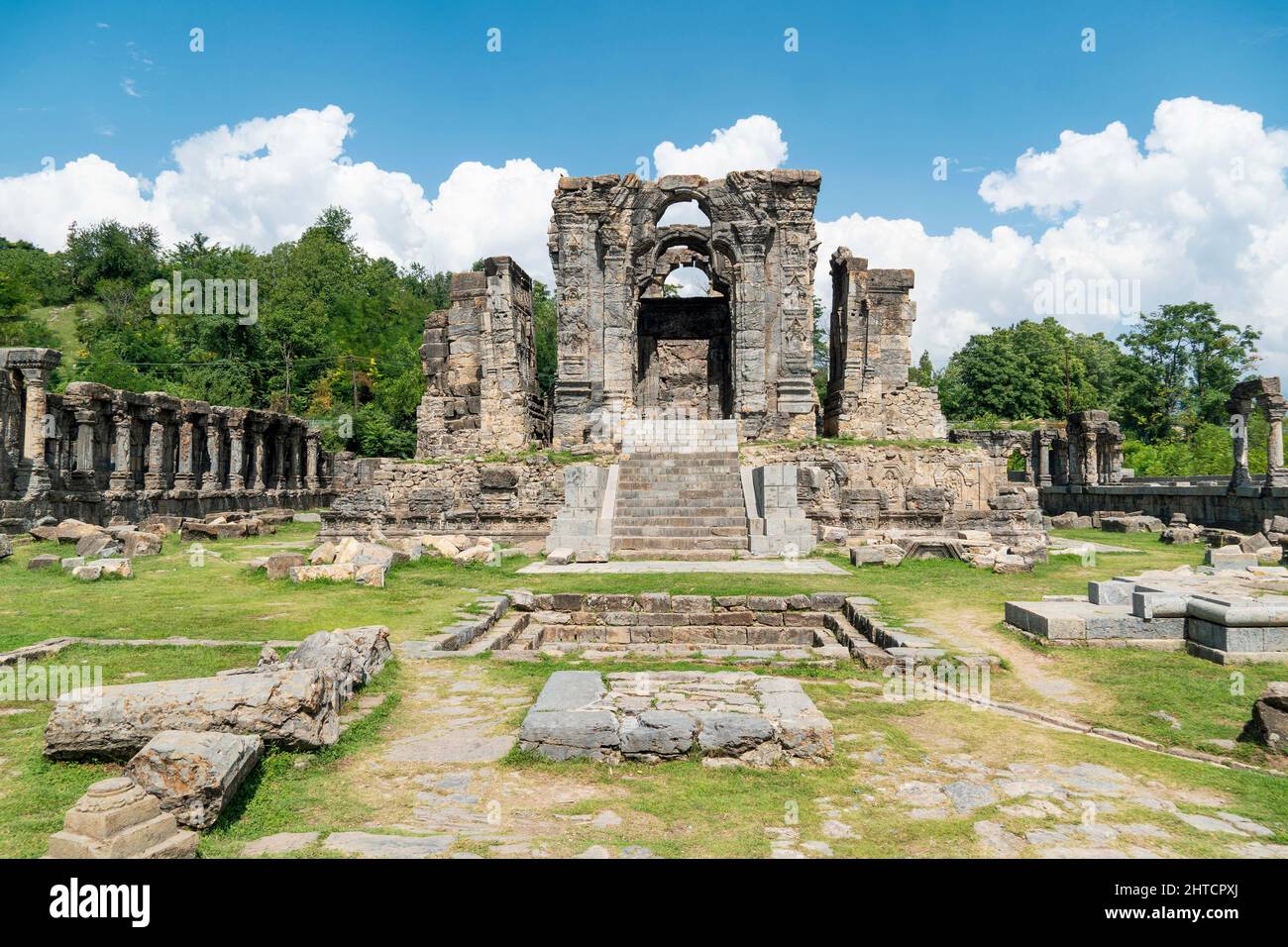 Martand Sun Temple dated 8th Century at Anantnag, Kashmir, India Stock ...
