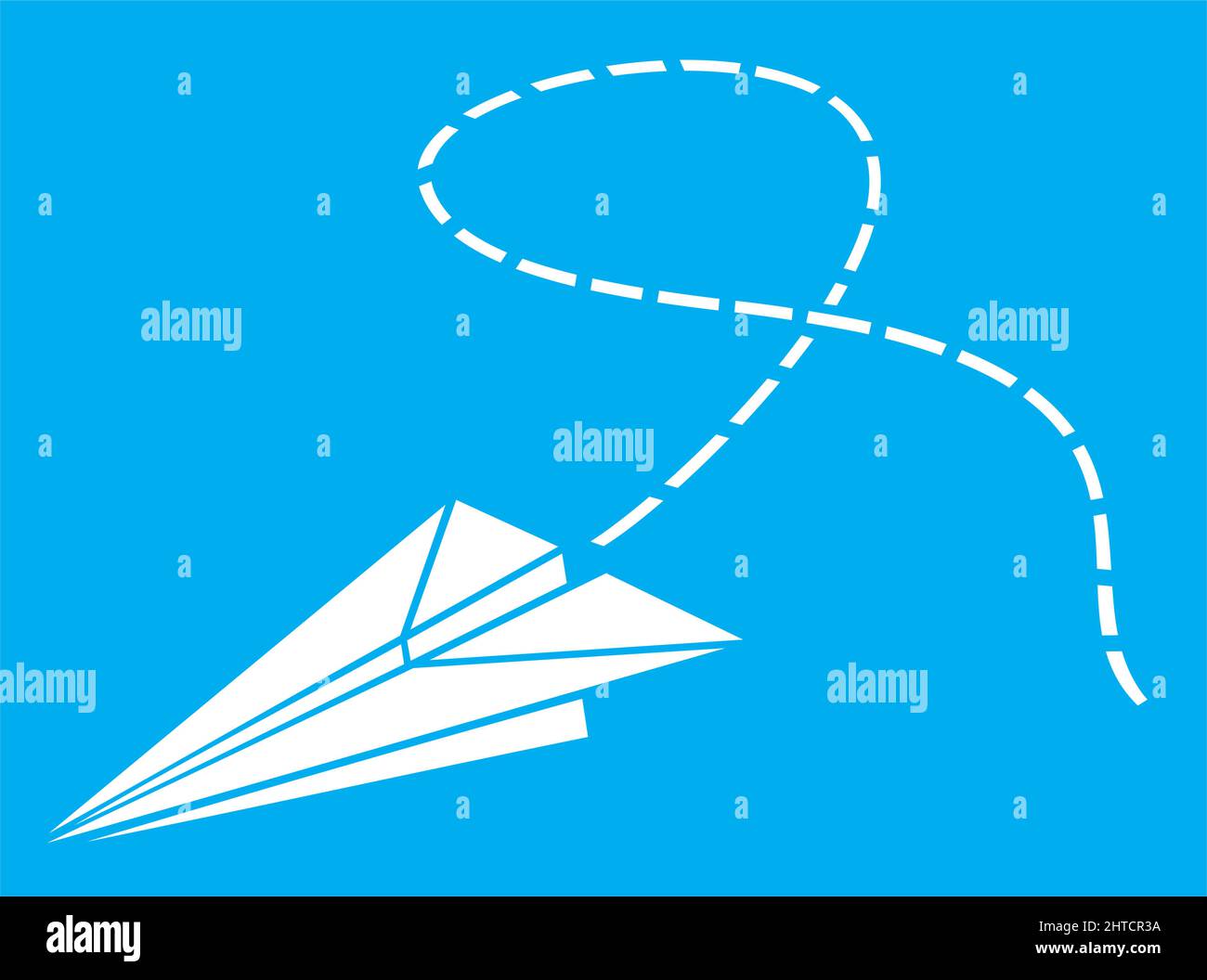 Paper plane vector illustration Stock Vector Image & Art - Alamy