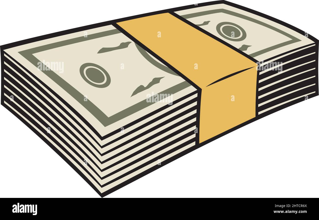 Stack of money vector illustration Stock Vector Image & Art - Alamy