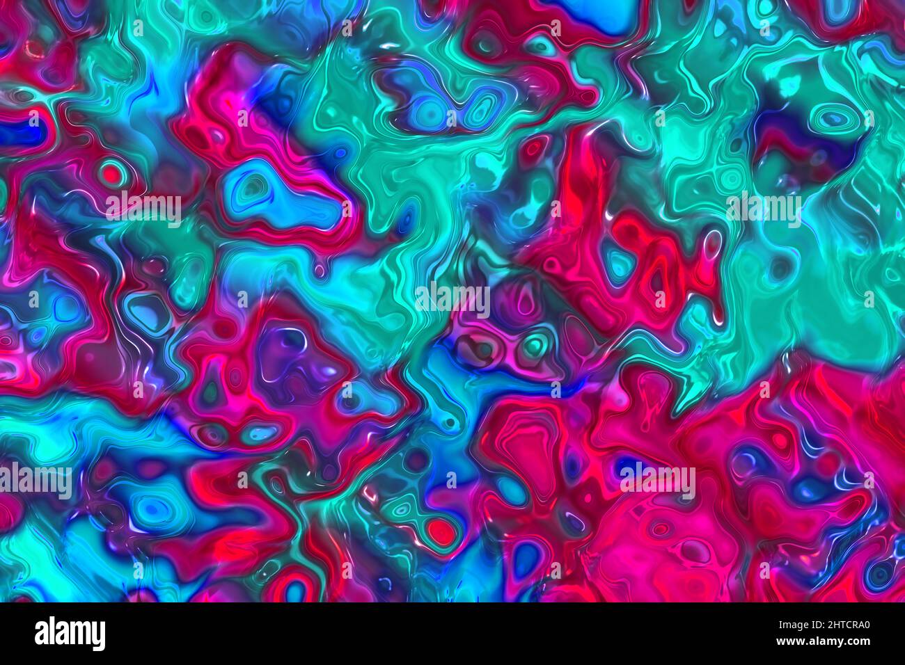 Illustration of a colorful fractal surface with light effects Stock ...