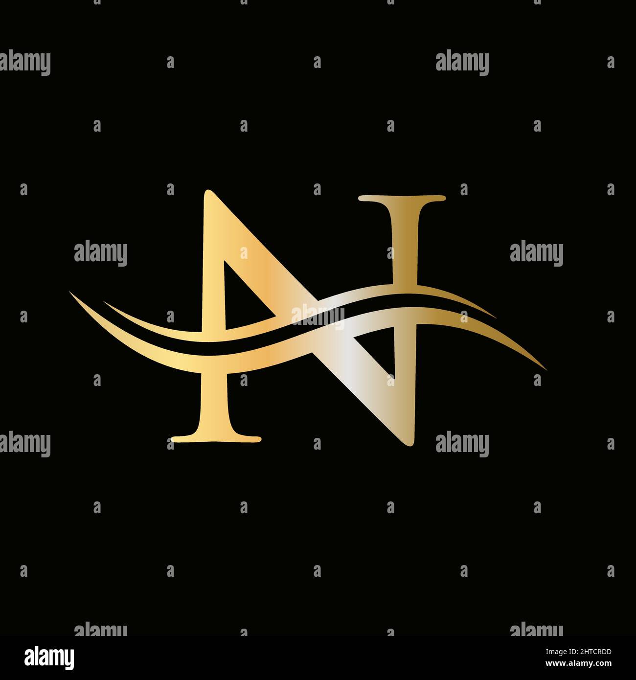 Modern N Logo Design for business and company identity. Creative N ...