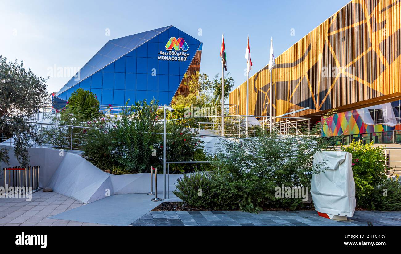 View of Monaco's Pavilion at Expo 2020 Dubai Stock Photo - Alamy