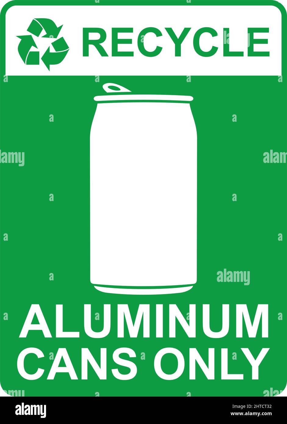 Recycled tin cans aluminum Stock Vector Images - Alamy