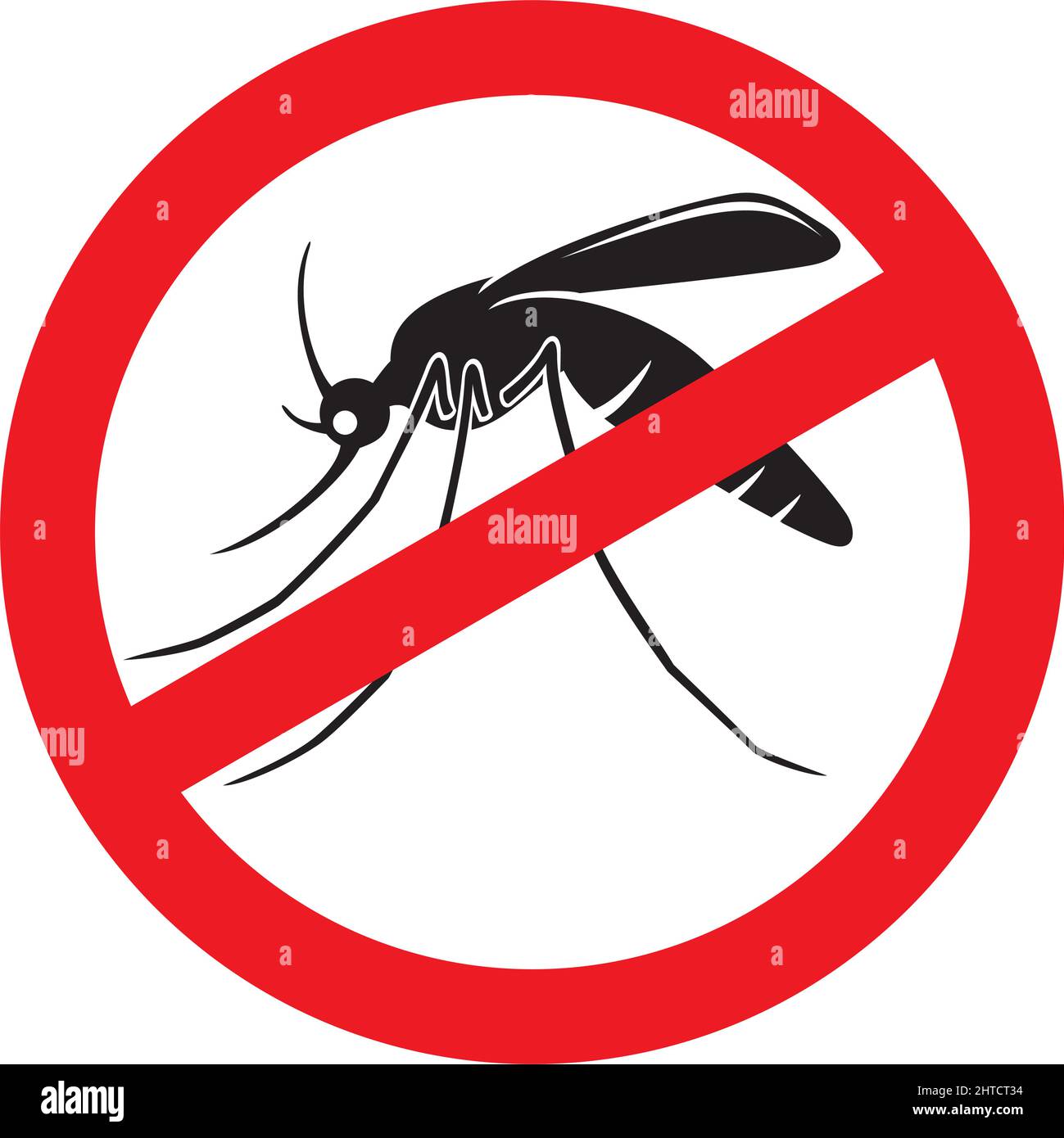 Stop mosquito sign vector illustration Stock Vector Image & Art - Alamy