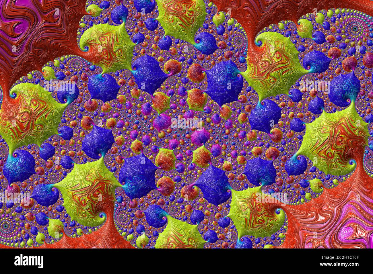 Illustration of colorful patterns Stock Photo - Alamy