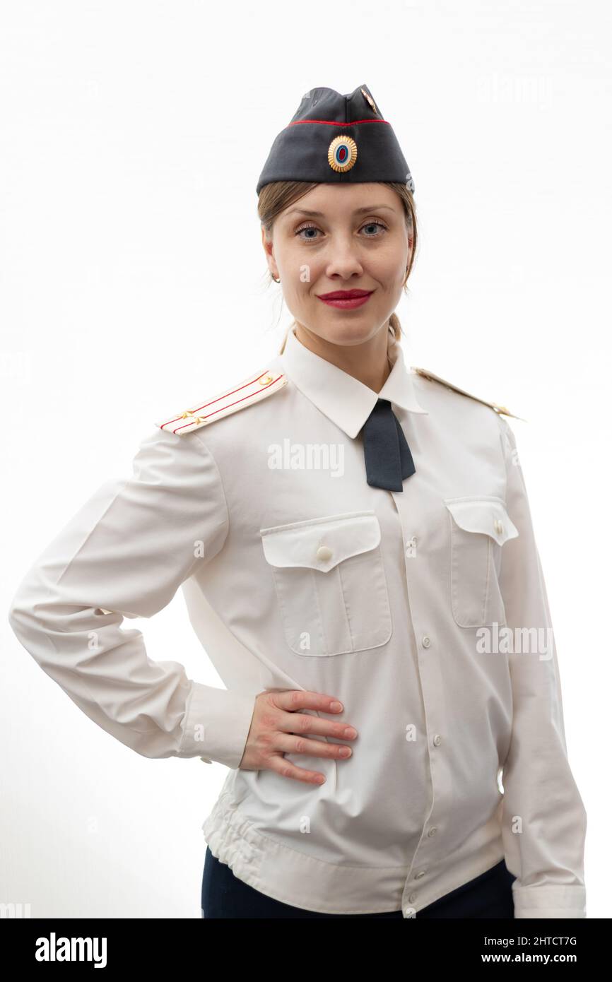 Russia police officer female hi-res stock photography and images - Alamy