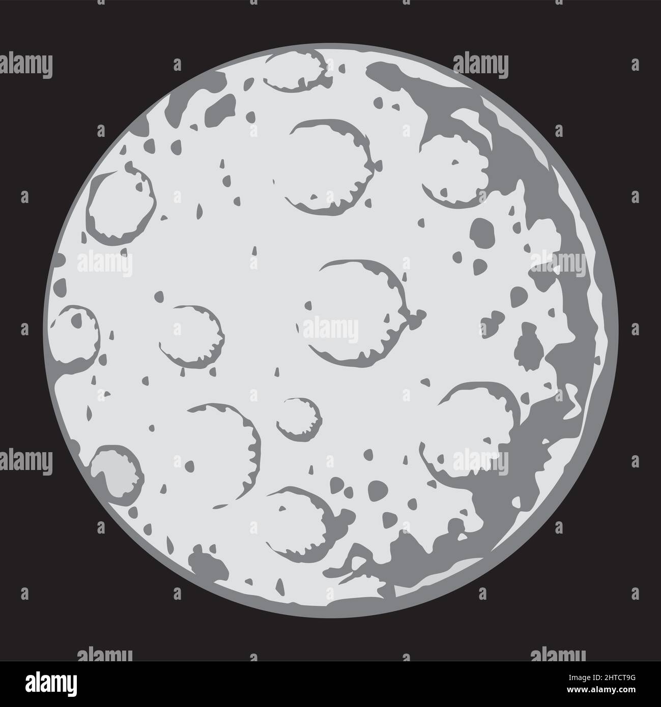 Full moon vector illustration Stock Vector Image & Art - Alamy