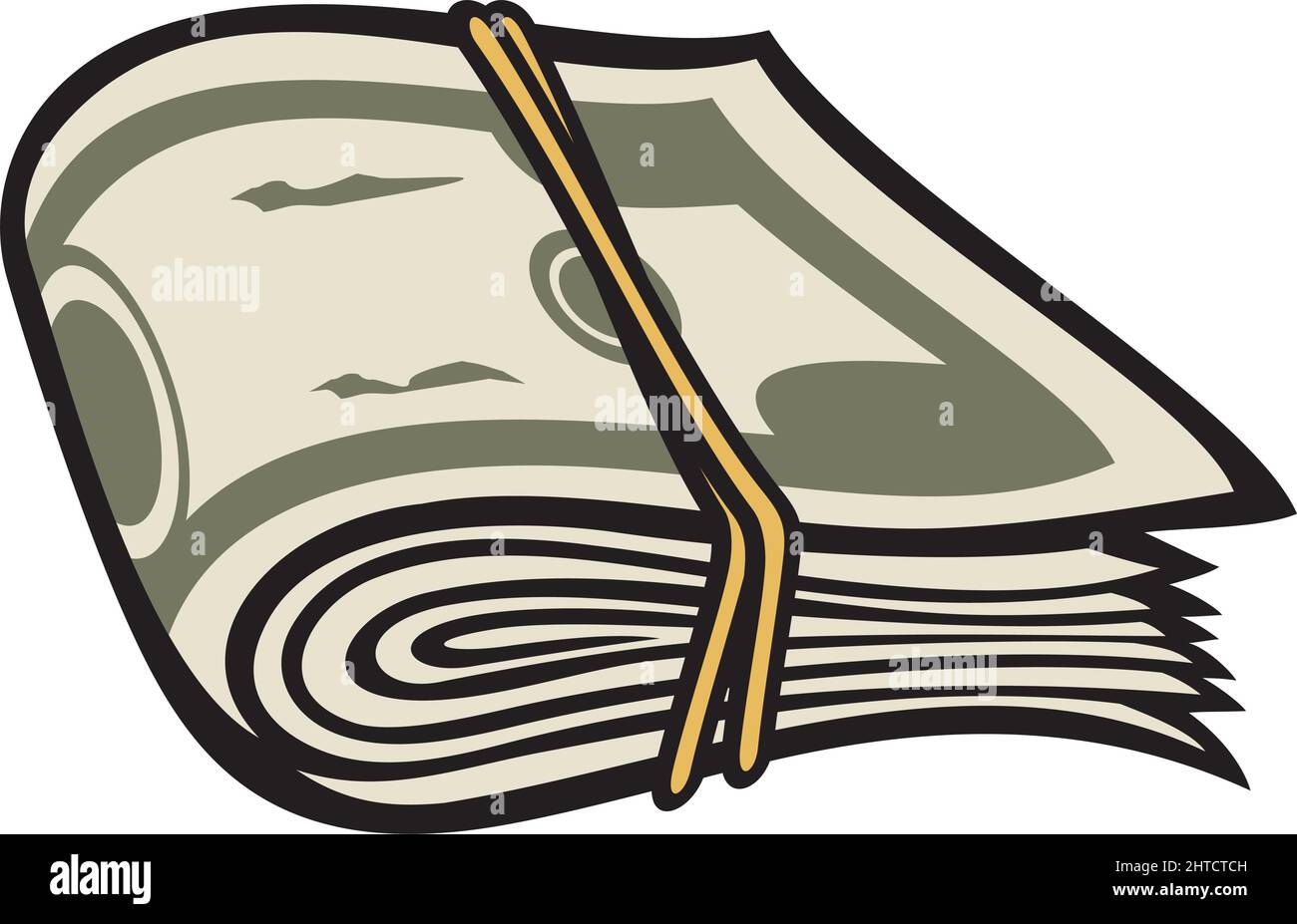 Stack of money vector illustration Stock Vector Image & Art - Alamy