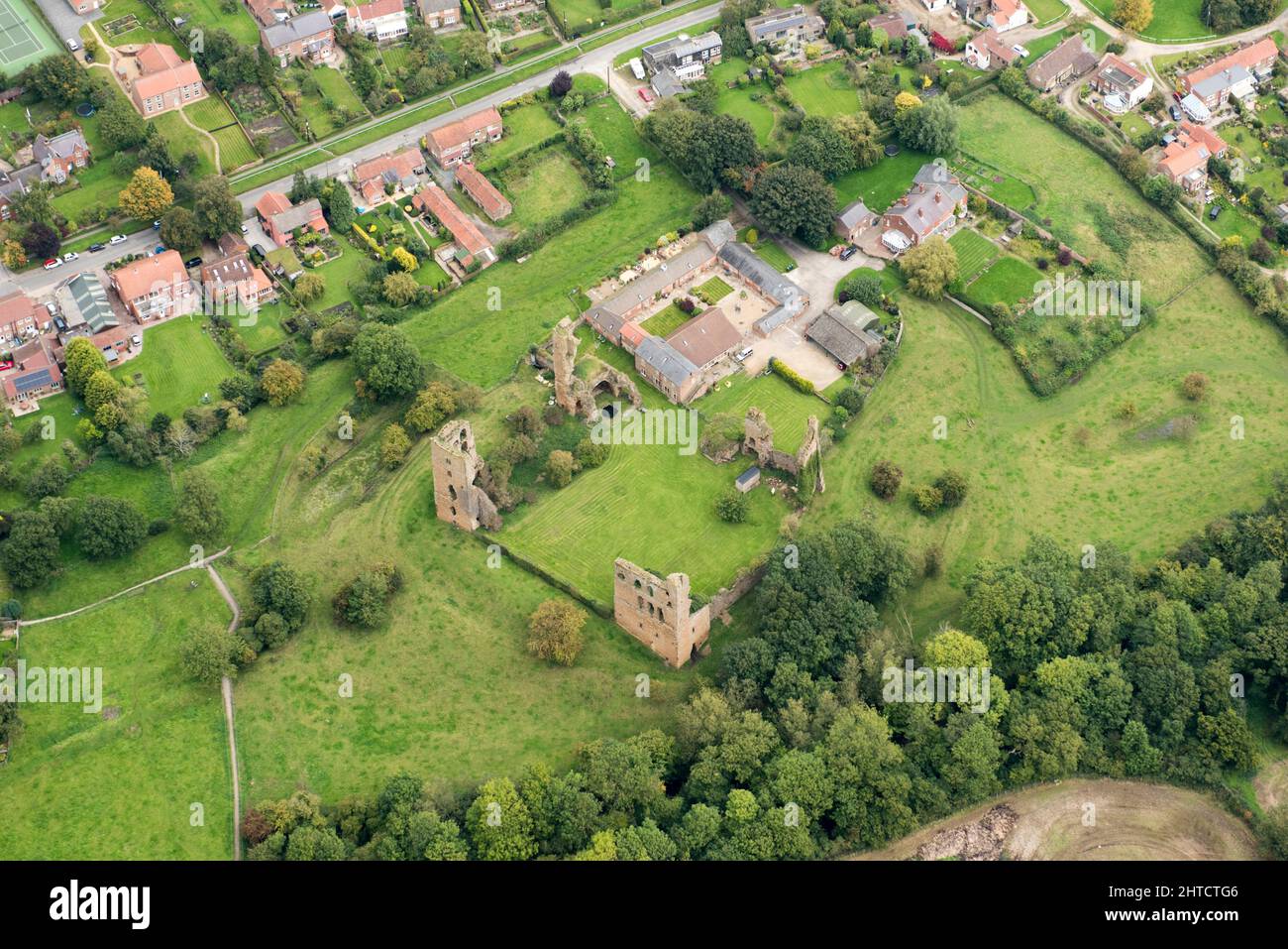 The ruins of Sheriff Hutton Castle, Sheriff Hutton, North Yorkshire ...