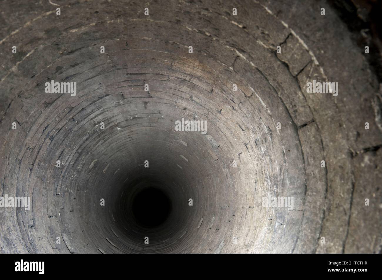 Dover Castle, Dover, Kent, 2009. Interior view of the well room in the ...