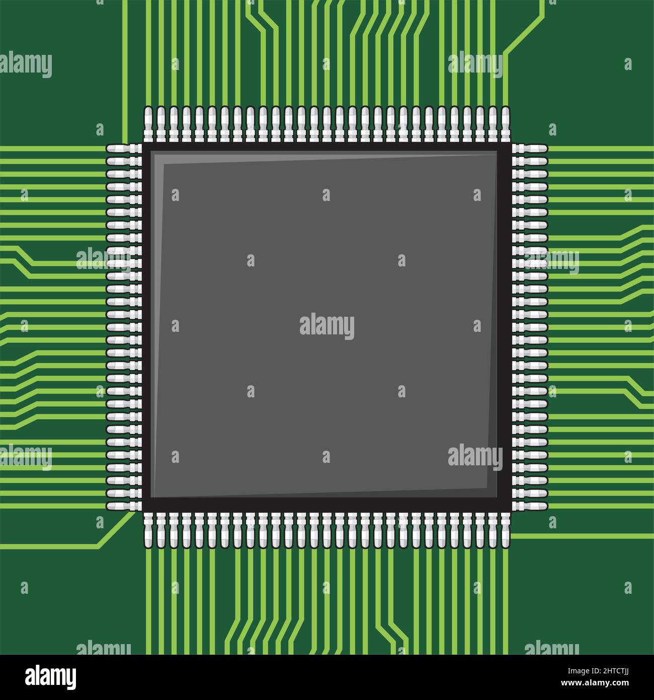 Microchip vector illustration Stock Vector Image & Art - Alamy