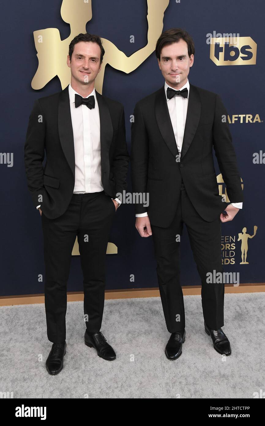 Los Angeles, USA. 27th Feb, 2022. Tim White and Trevor White arrive at ...