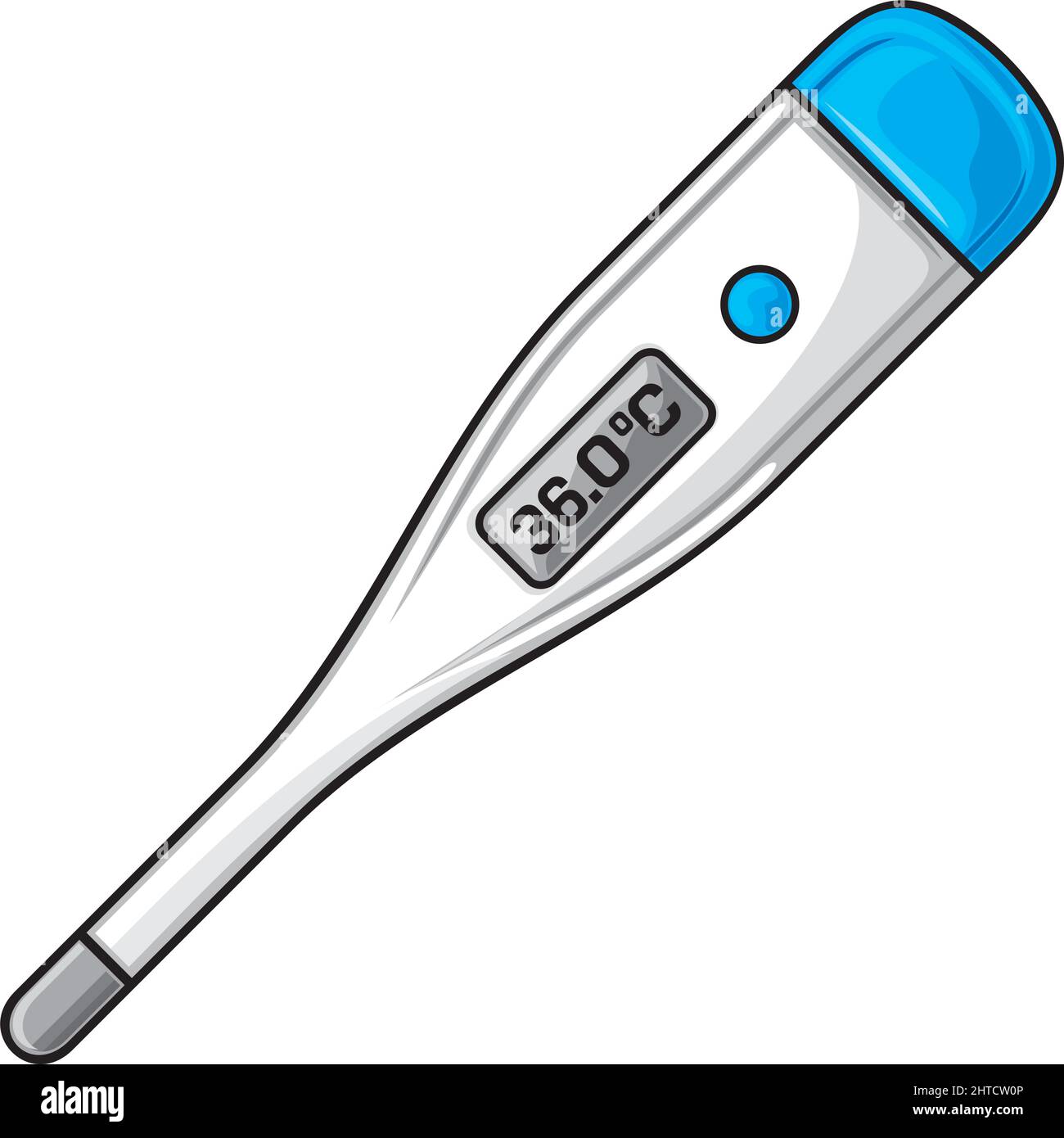 Medical digital thermometer vector illustration Stock Vector Image ...