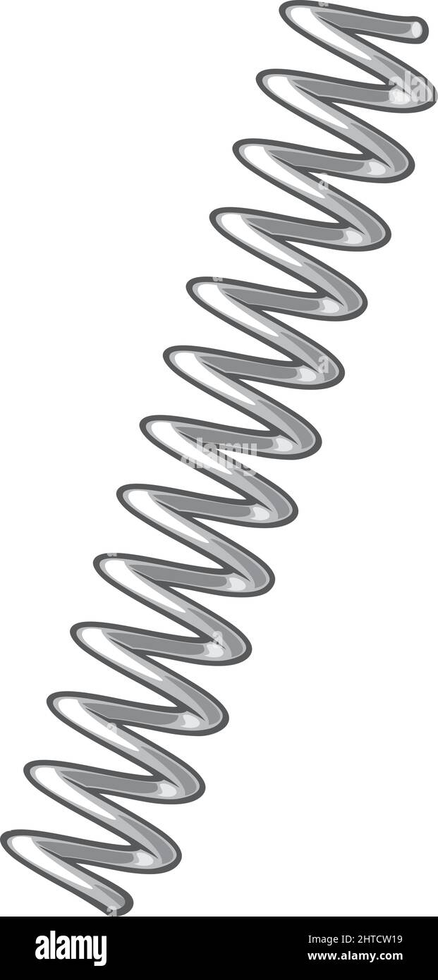 Metal spring vector illustration Stock Vector Image & Art - Alamy