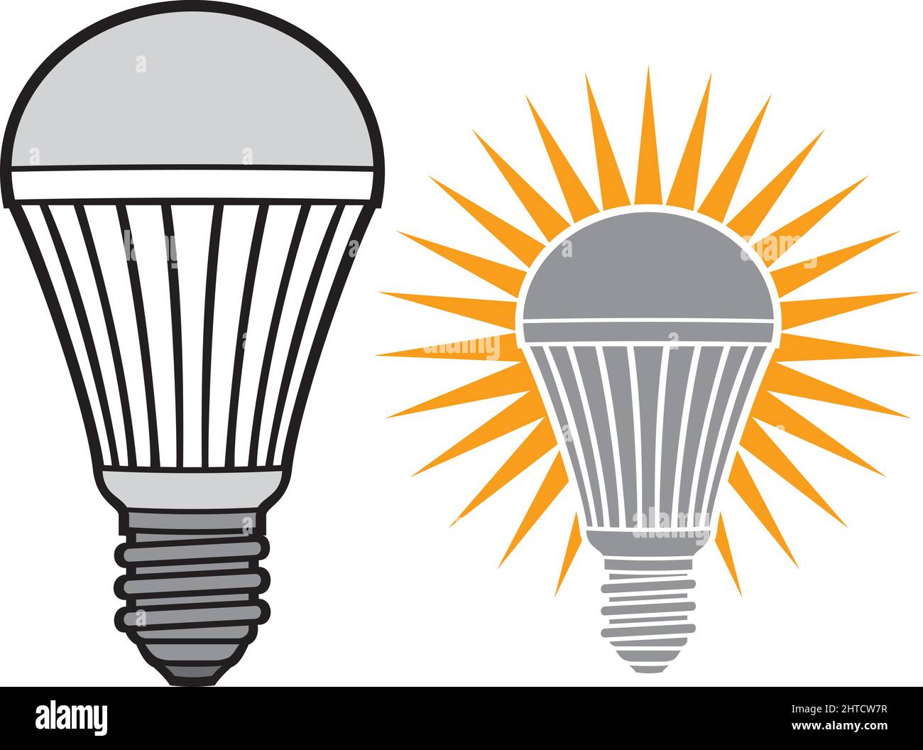 Led light bulb vector illustration Stock Vector Image & Art - Alamy