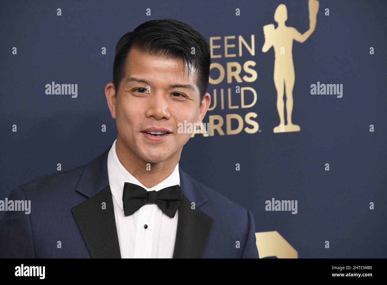 Los Angeles, USA. 27th Feb, 2022. Telly Leung arrives at the 28th ...