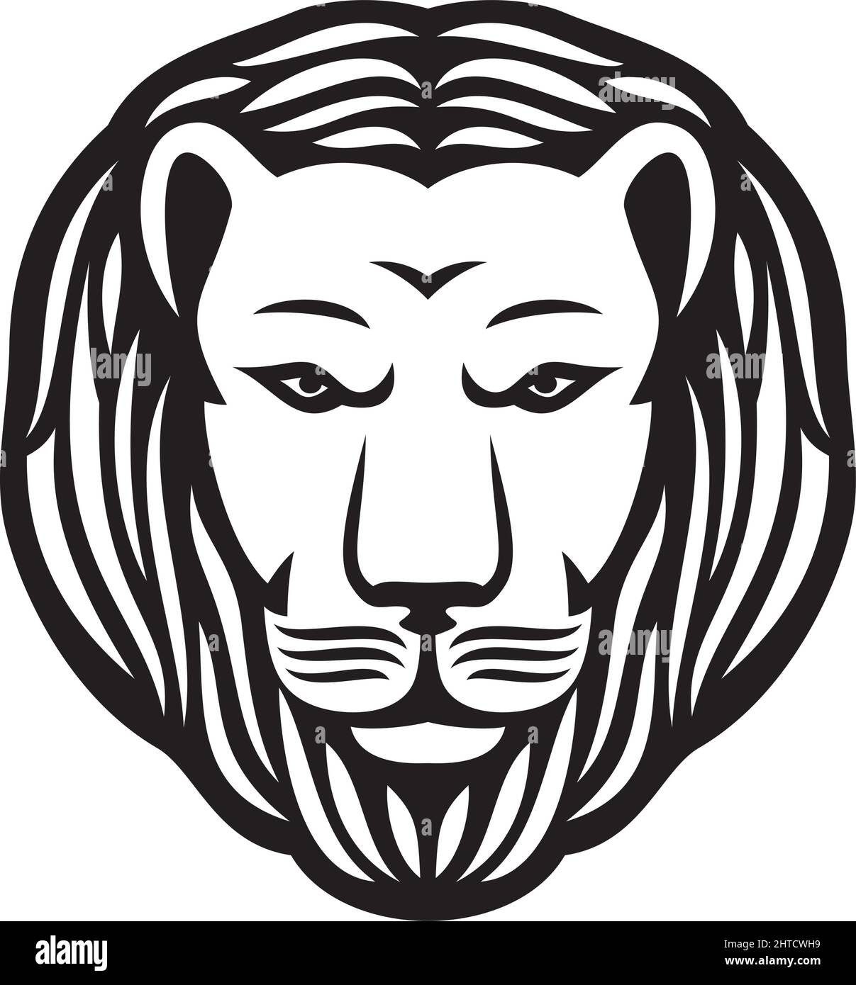 Lion head vector illustration Stock Vector Image & Art - Alamy