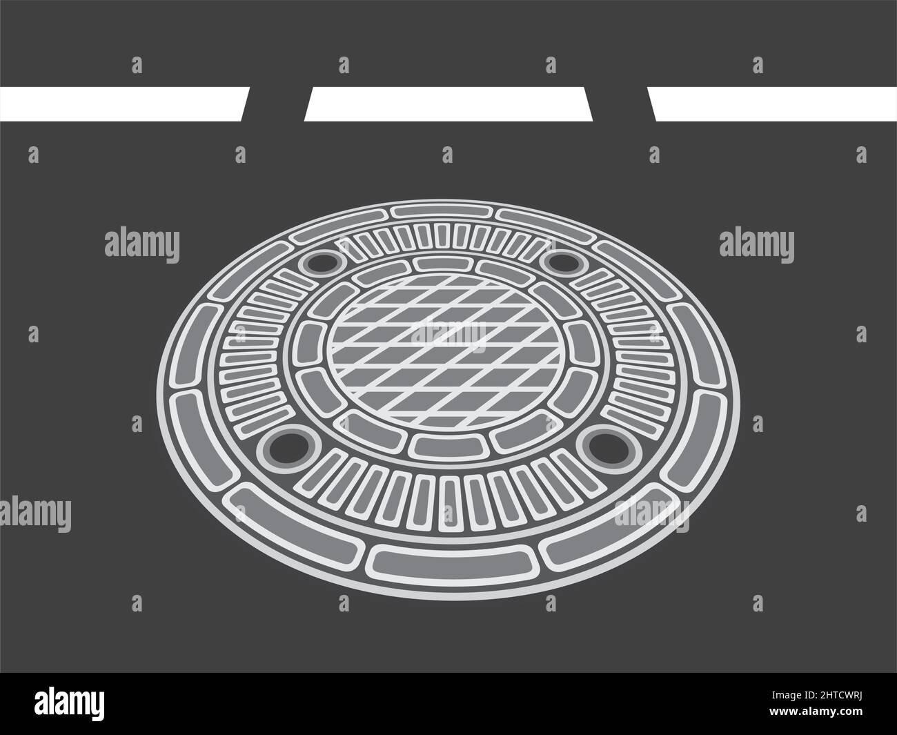 Road street grate Stock Vector Images - Alamy