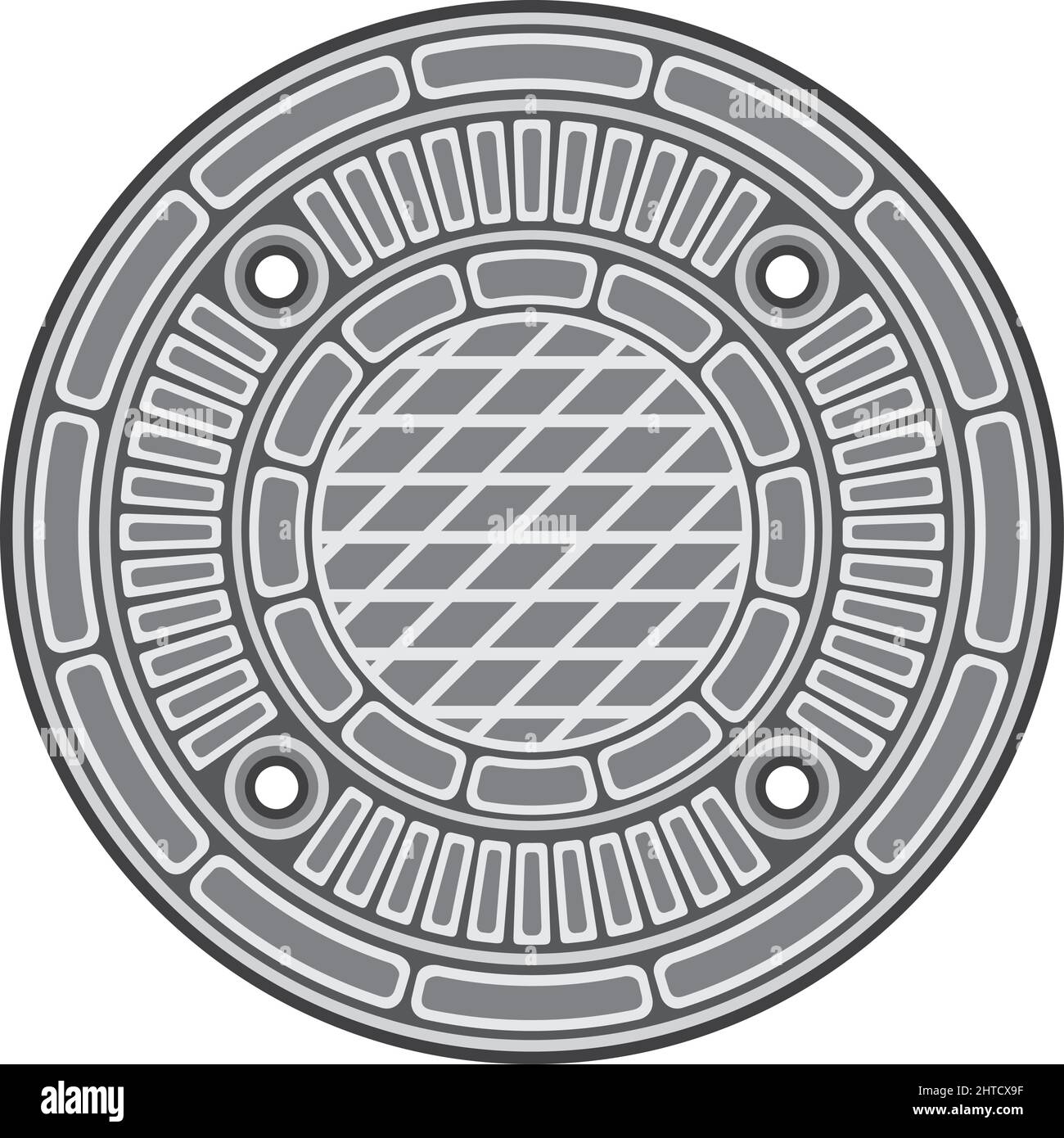 Manhole street cover vector illustration Stock Vector Image & Art - Alamy