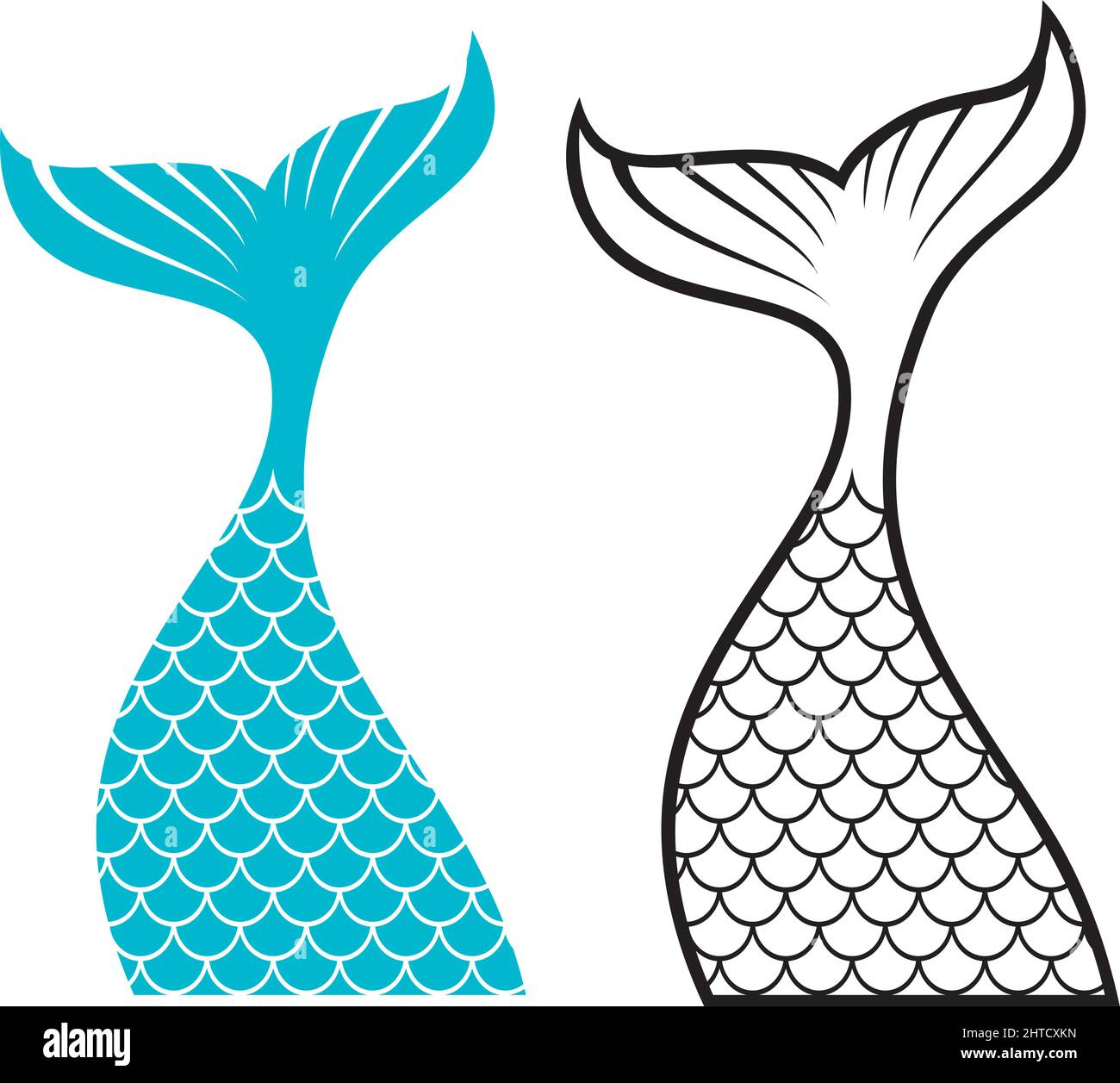 Little Mermaid Tail Drawing