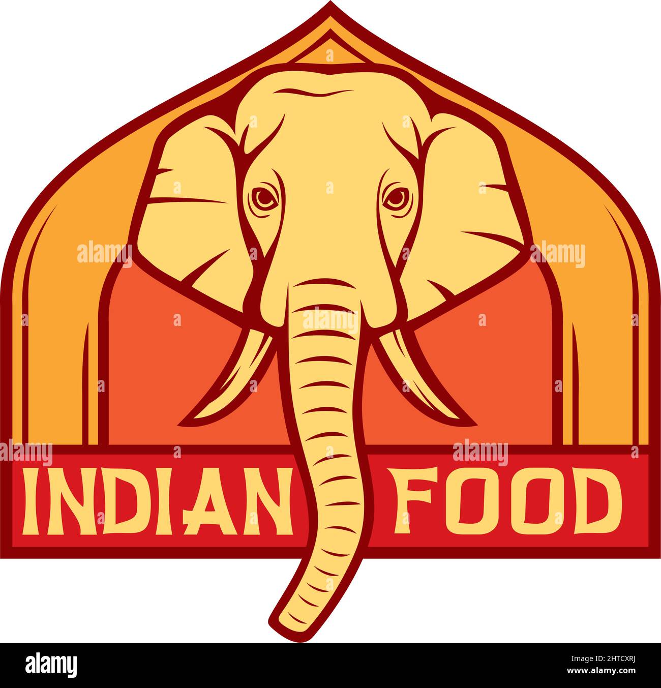 Indian food label (design) vector illustration Stock Vector Image & Art ...