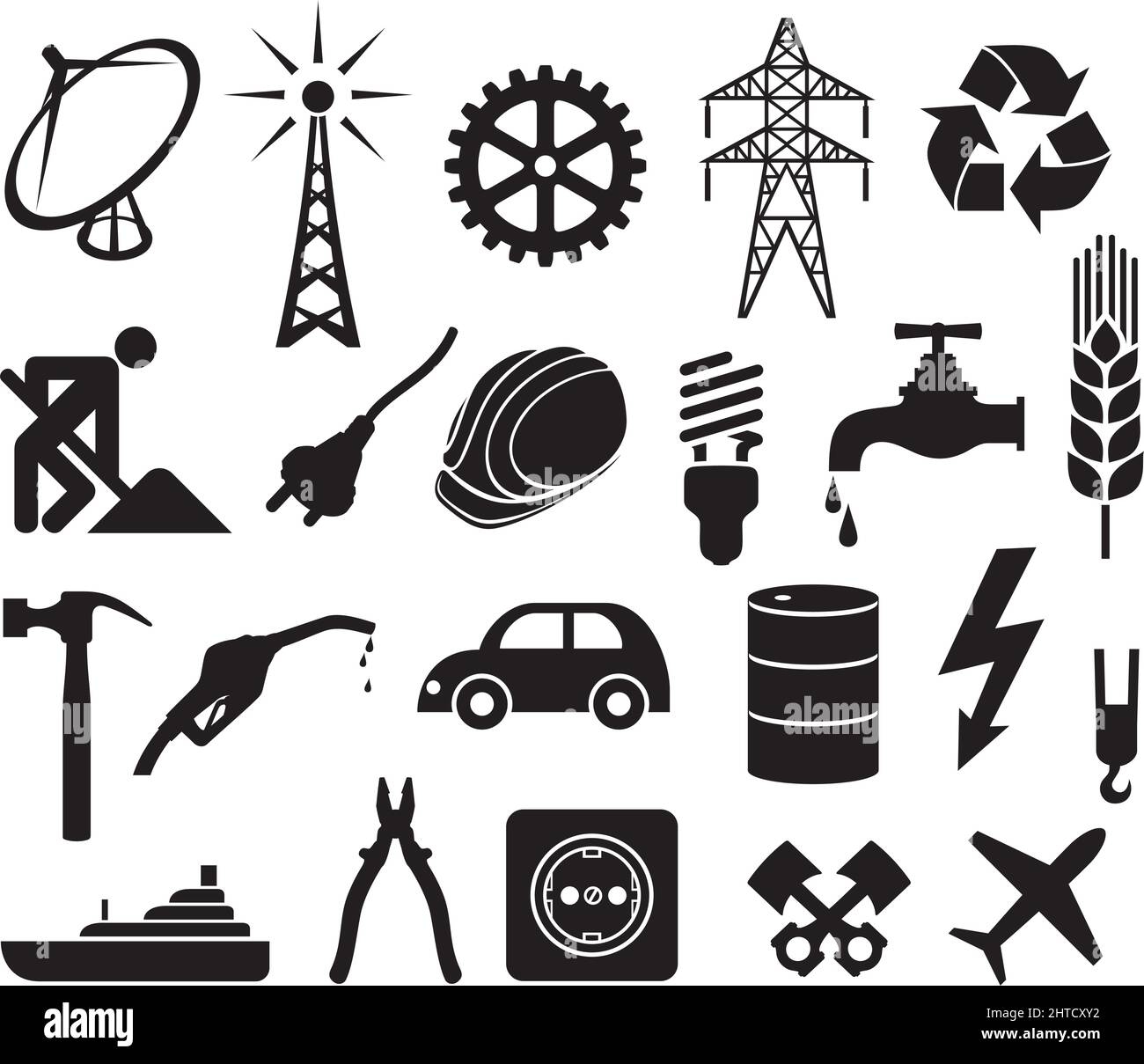Industry icons collection vector illustration Stock Vector Image & Art ...