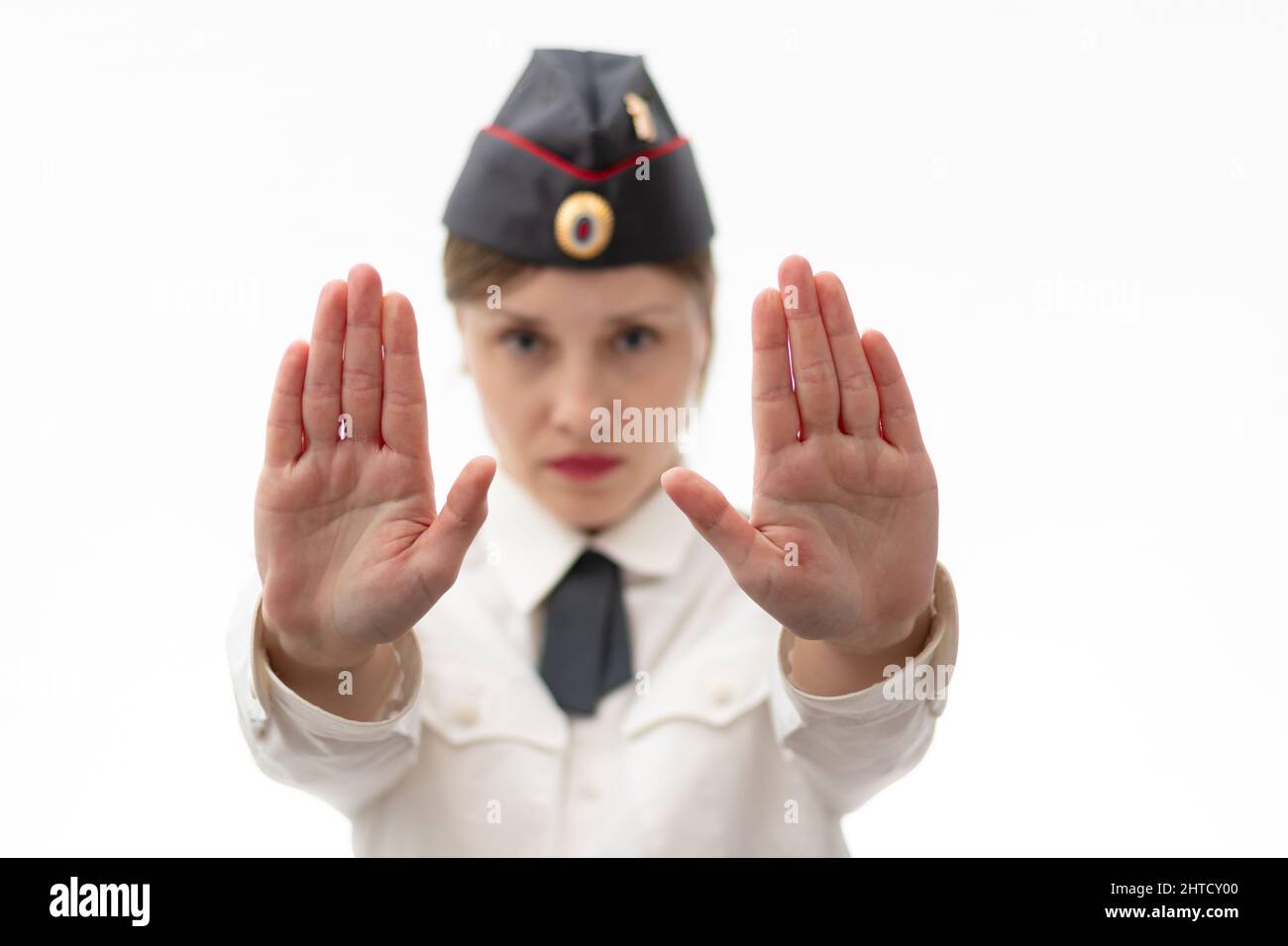 Russia police officer female hi-res stock photography and images - Alamy