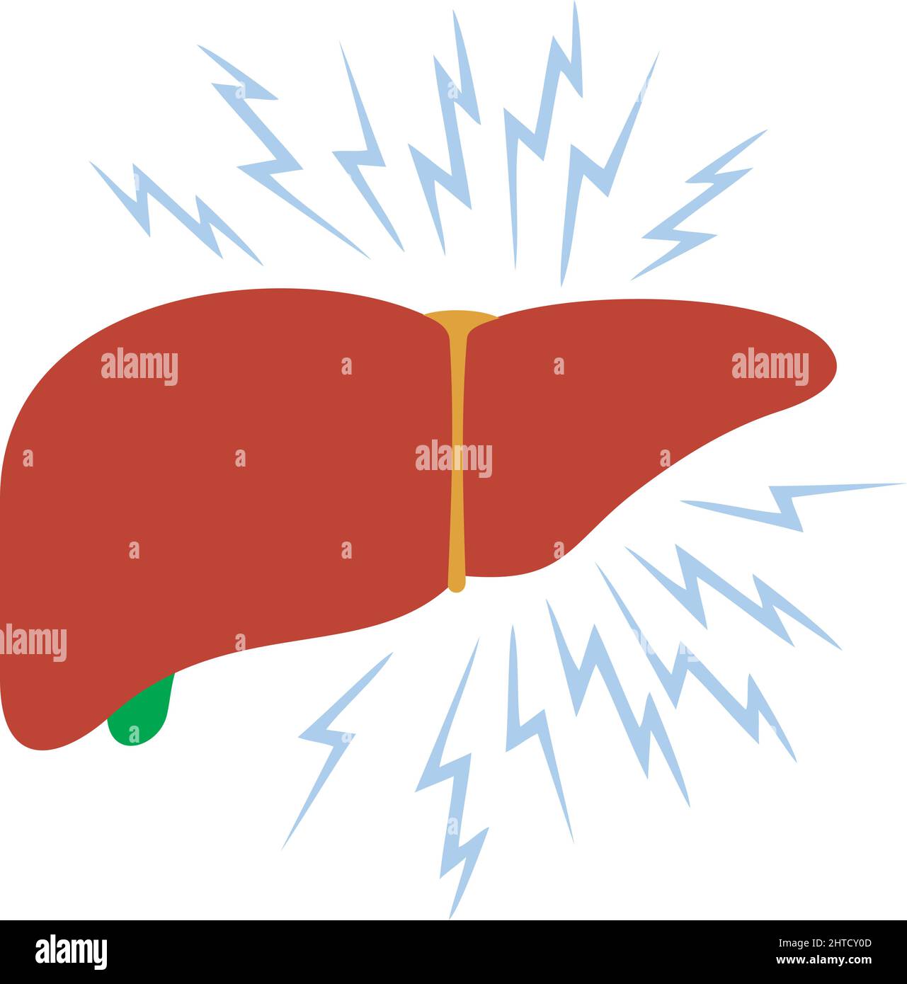 Problem with liver vector illustration Stock Vector Image & Art - Alamy