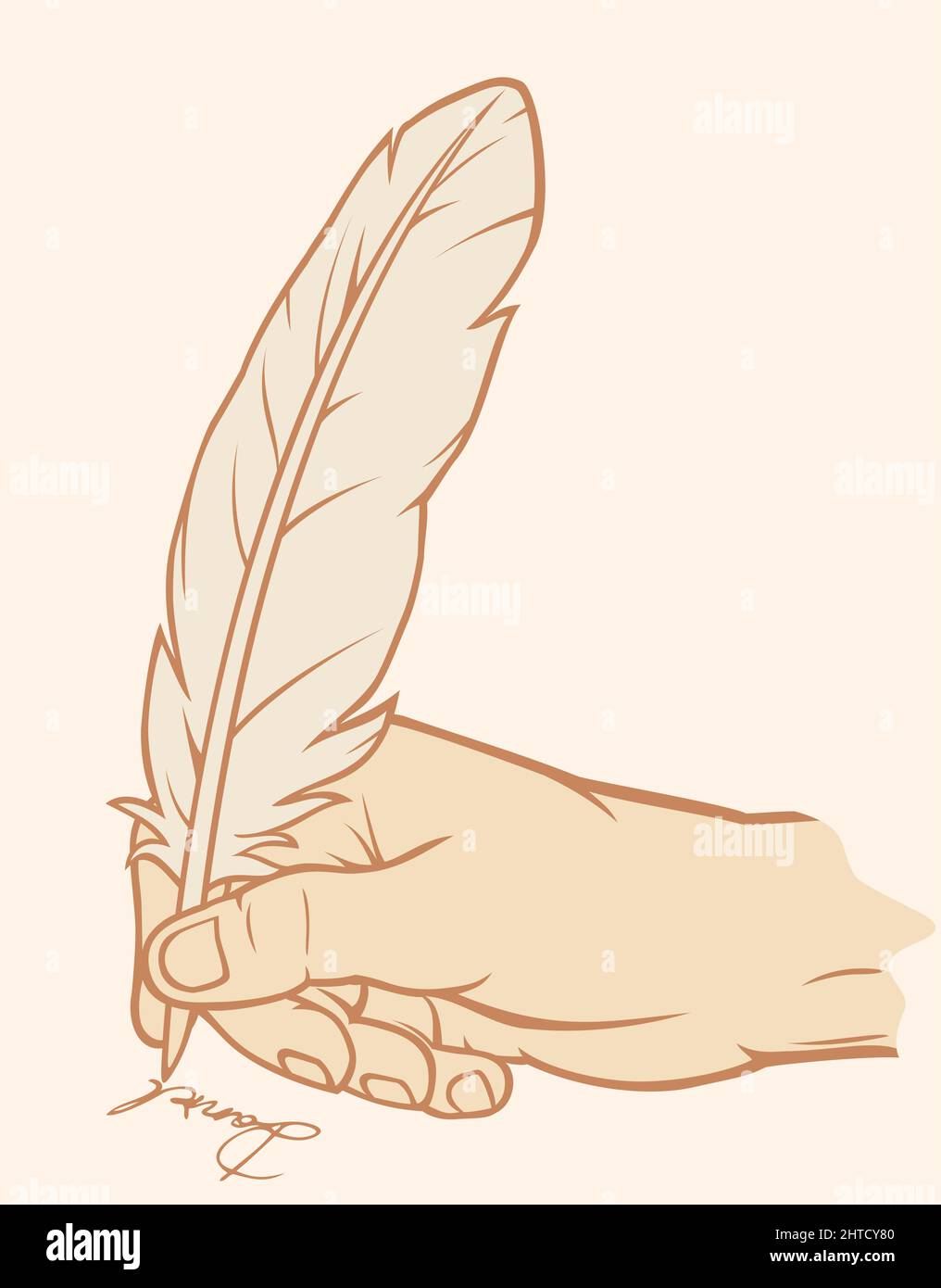 Hand writing vector illustration Stock Vector Image & Art - Alamy